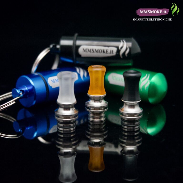 Drip Tip 510 MTL Con Base in Acciaio SVASATO in PC/POM/Ultem – MM SMOKE