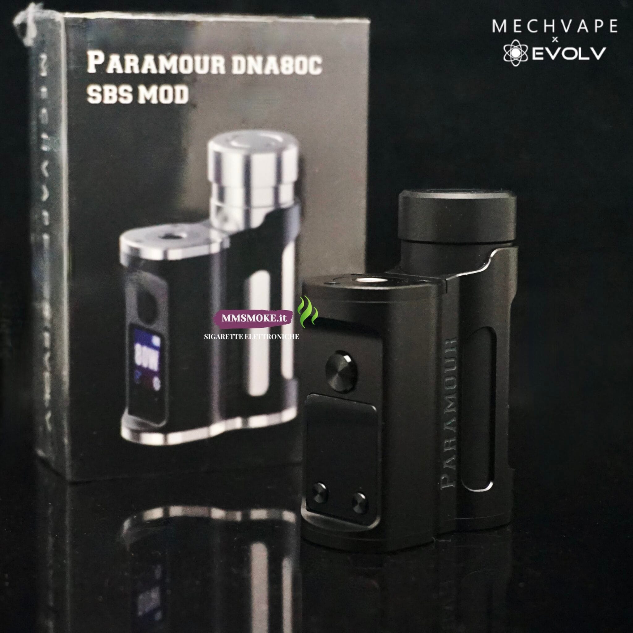 MoD PARAMOUR SBS DNA80C FULL Black Mechvape X Evolv – MM SMOKE
