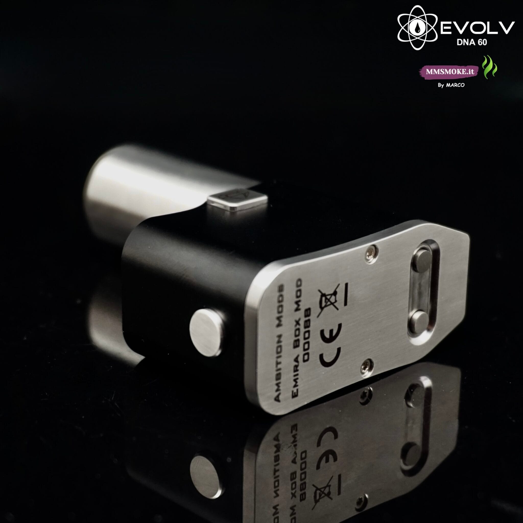 Emira Box Mod DNA60 Evolv Watt. Black - MM SMOKE